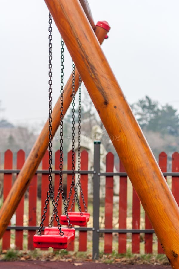 Empty chain swing stock image. Image of activity, swinging - 51538945