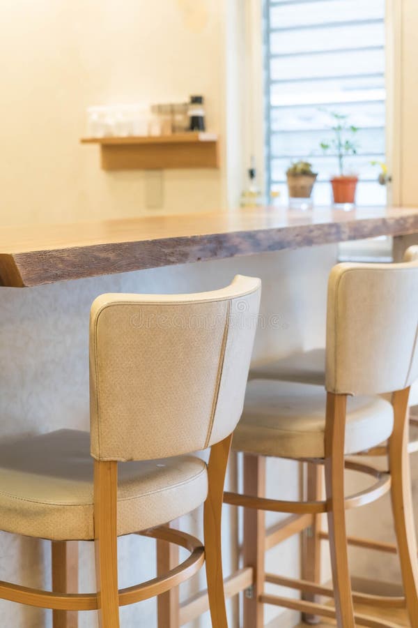 Empty chair on bar stock photo. Image of cafe, light - 95438040