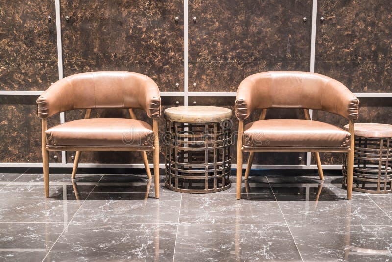 Empty Chair Interior Decoration in Living Room Stock Photo - Image of ...