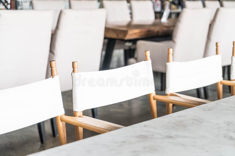 Empty chair in restaurant stock image. Image of lunch - 95278487