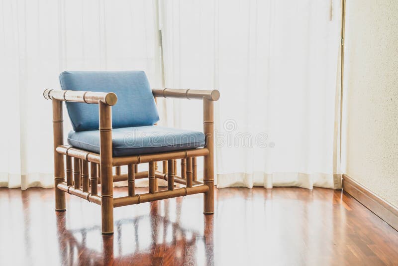 Empty chair in room stock image. Image of design, background - 137197701