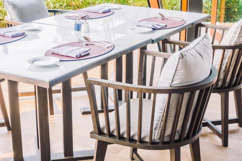 Empty chair and table stock image. Image of drink, table - 72093637