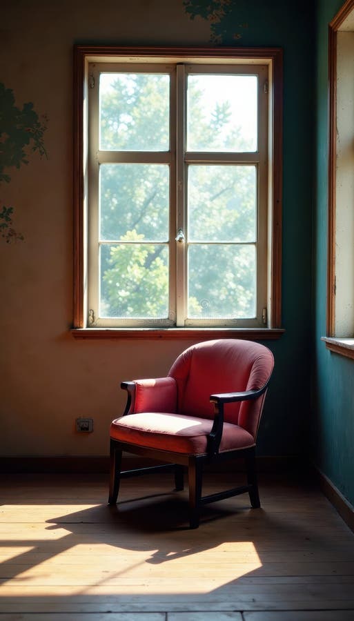 Empty Chair in Vacant Home, Declining Bar Graph, Economic Contraction ...