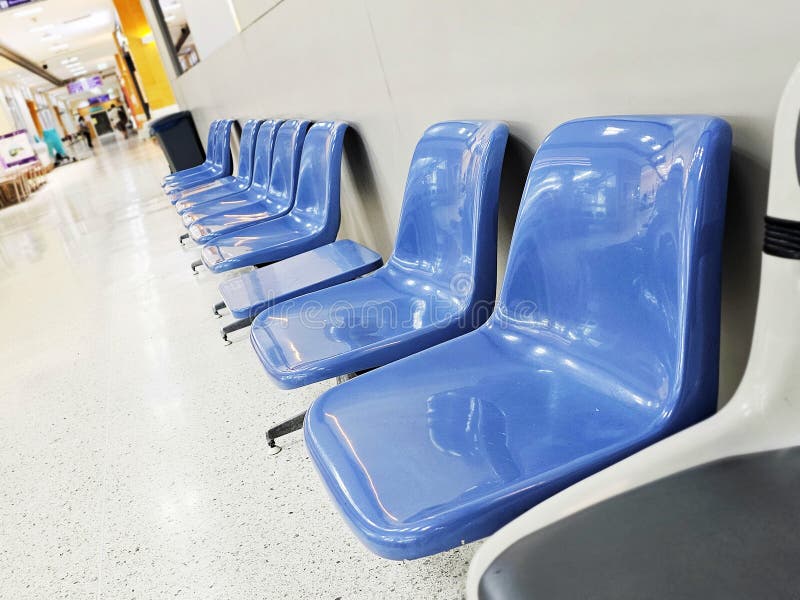 Empty Bed in the Hospital Emergency Department and Chair Stock Photo ...