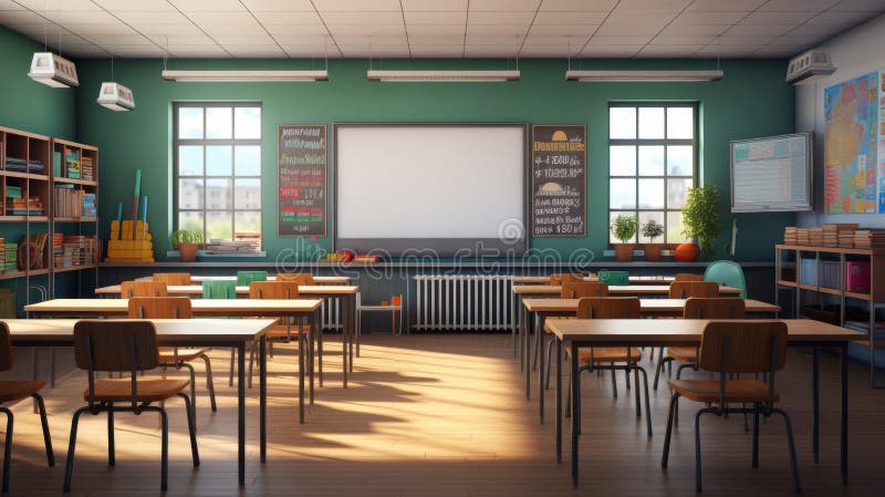 Modern Classroom Windows No Furniture Stock Photos - Free & Royalty ...