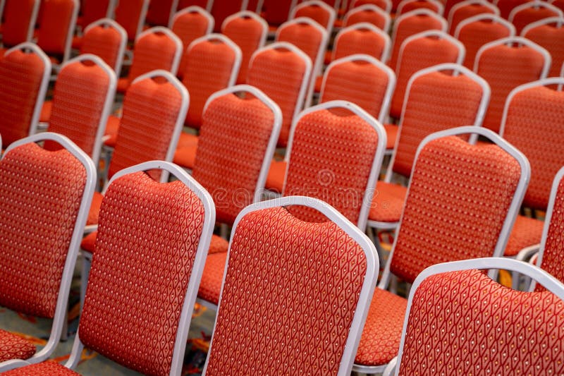Empty Chairs in the Congress Hall Stock Image - Image of chair, seating ...