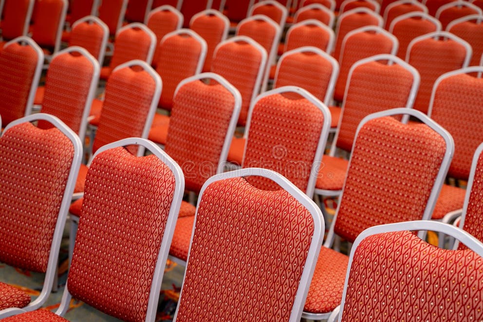 Empty Chairs in the Congress Hall Stock Image - Image of chair, seating ...