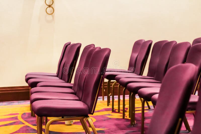 Empty Chairs in a Hotel Conference Room, Business and Interior Design ...