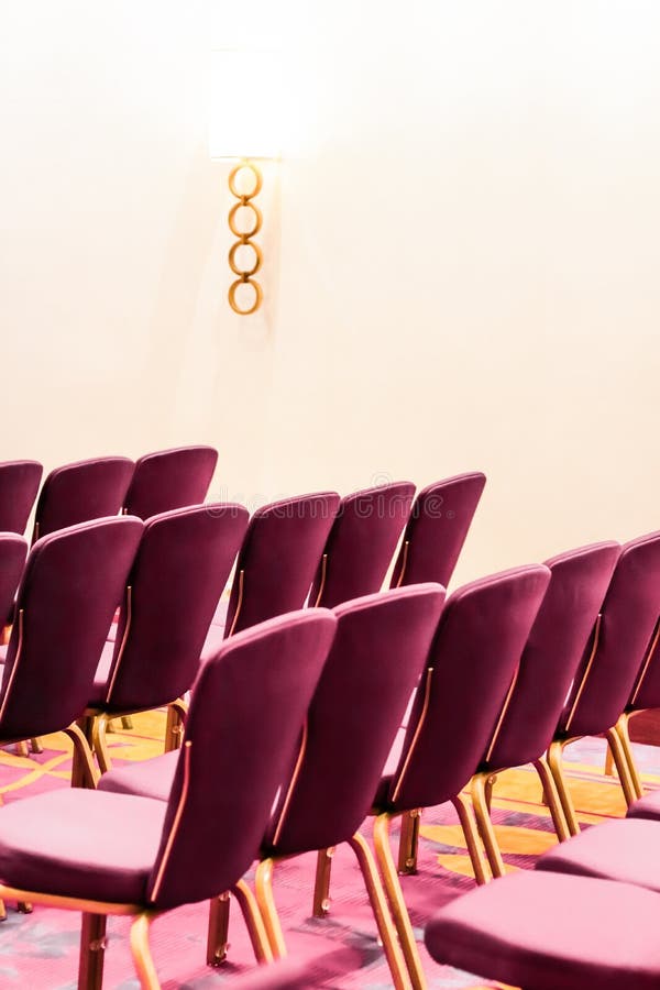 Empty Chairs in a Hotel Conference Room, Business and Interior Design ...