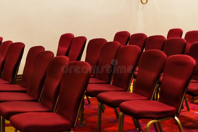 Empty Chairs in a Hotel Conference Room, Business and Interior Design ...