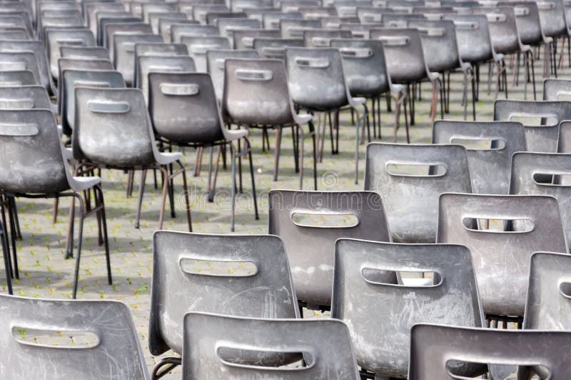 Empty Chairs for Mass. Vatican Stock Photo - Image of outdoor, event ...