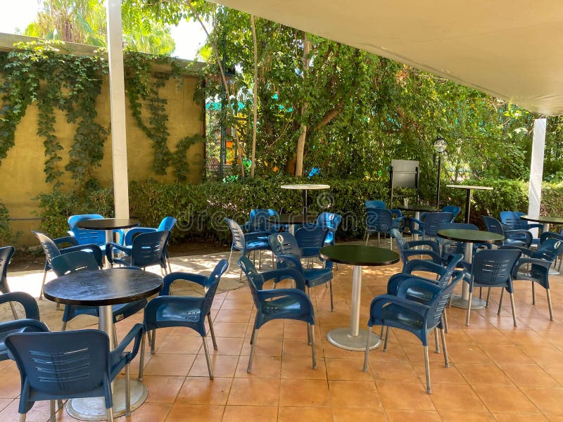 Empty Chairs in a Restaurant on the Streets of Paris Stock Image ...