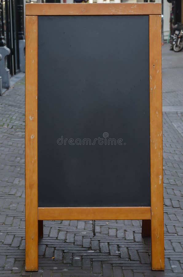 Empty Chalkboard stock photo. Image of outdoor, easel - 46309950
