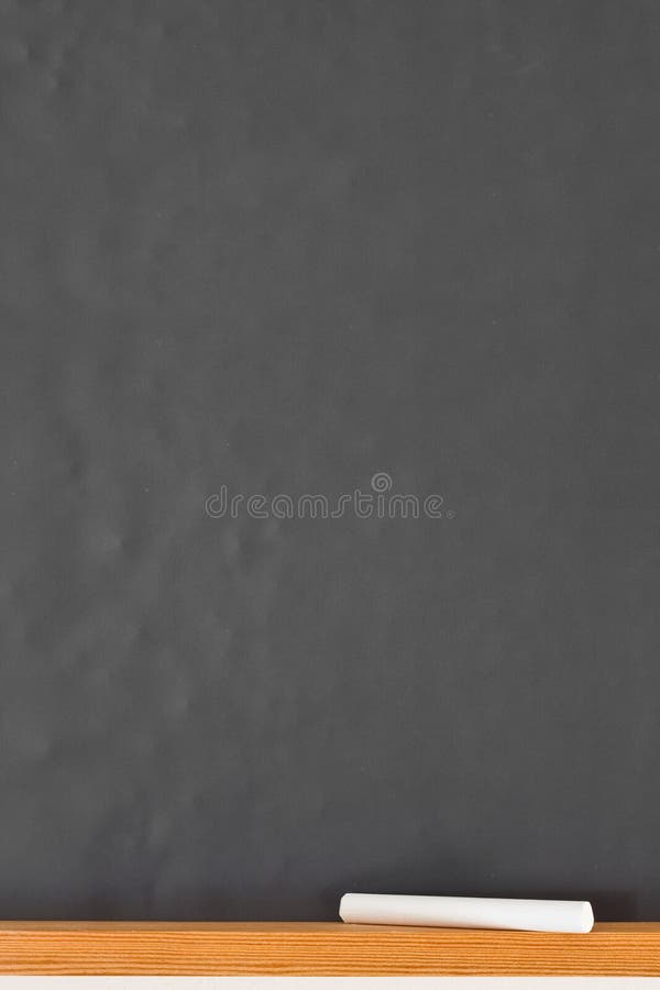 Empty Chalkboard with Chalk Stock Image - Image of copyspace, billboard ...