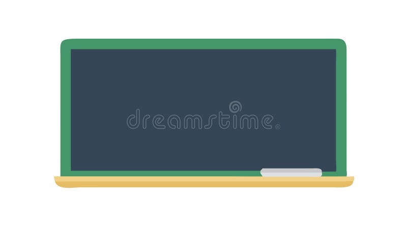 Empty Chalkboard Icon, Learning and Creativity, Vector Design ...