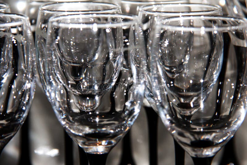 Empty stem glasses stock photo. Image of empty, transparent - 23705086
