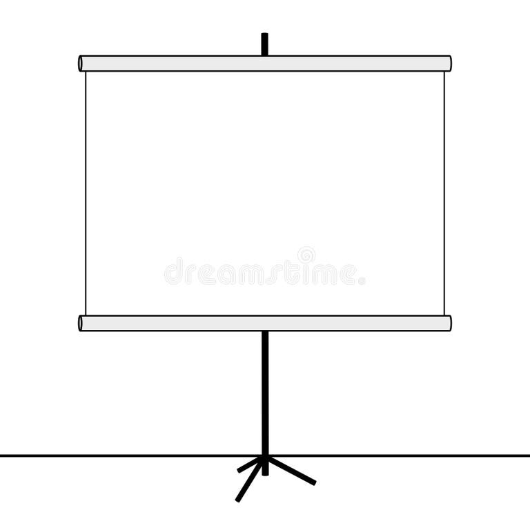 Empty Chart Illustration - Isolated on White Background Stock ...