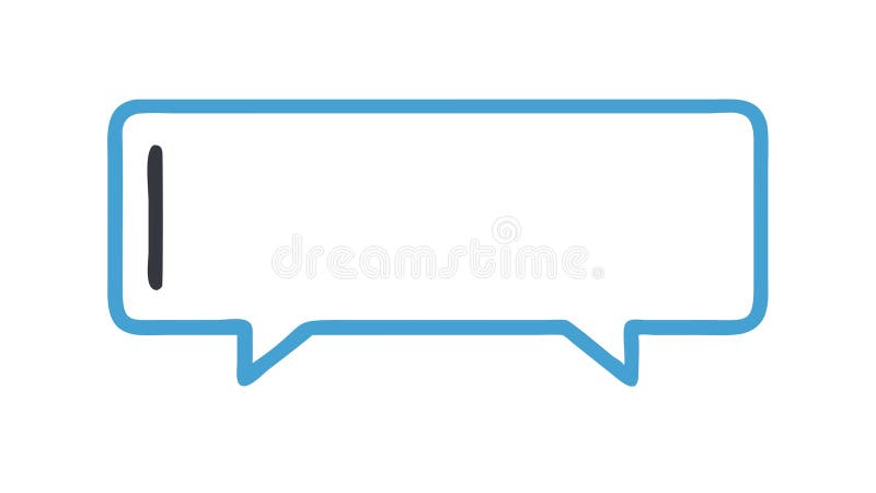 Empty Chat Bubble Text Box. Communication, Messaging, Dialogue Space ...