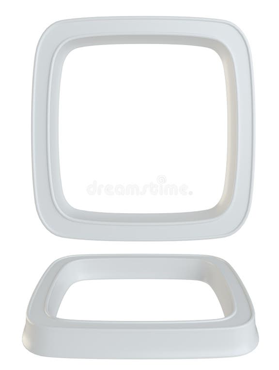 Empty Checkbox Rounded Square Stock Illustration - Illustration of flat ...