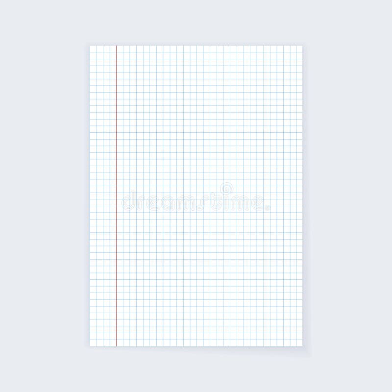 Checkered paper sheet stock vector. Illustration of background - 253448145
