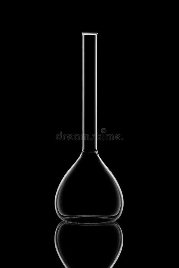 Empty chemistry flask stock photo. Image of black, high - 37236212