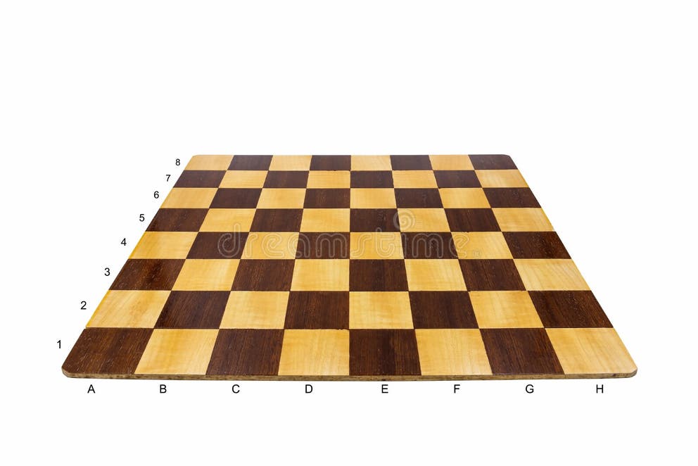 Empty Chess Board with Coordinates Isolated on White Stock Image ...