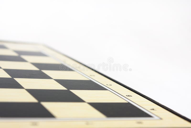 Empty Chess Board on the White Background Stock Image - Image of empty ...
