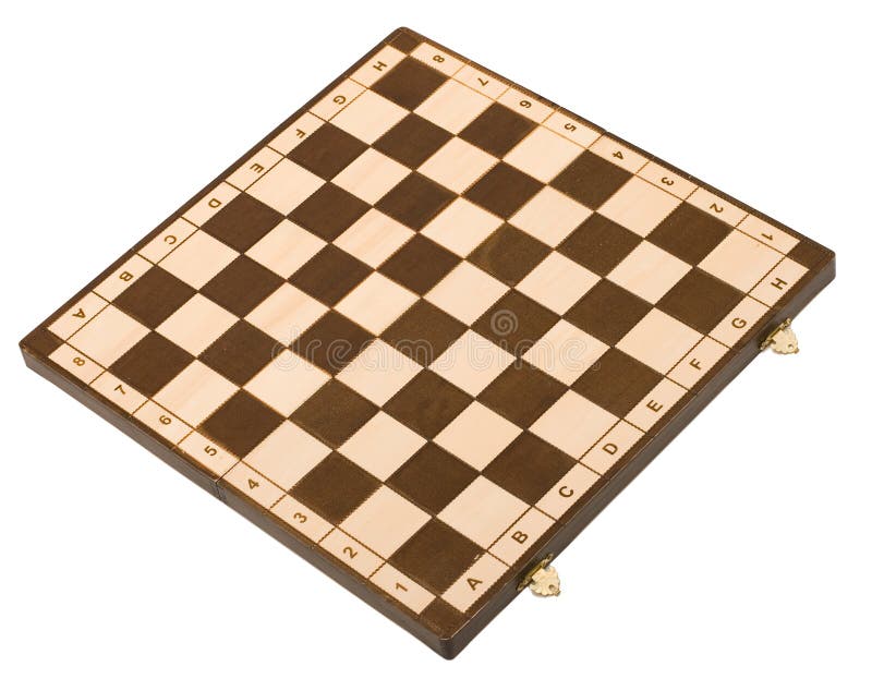Black and White Old Empty Chess Board Stock Image - Image of chess ...