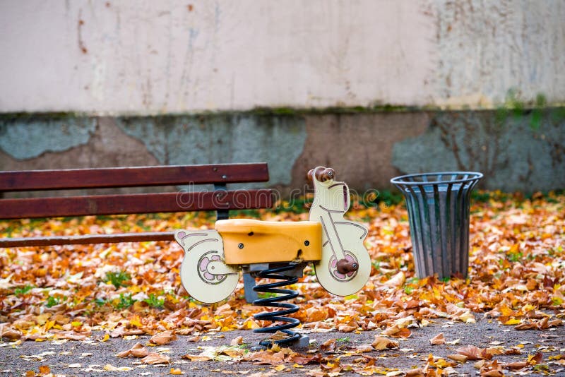 Empty Child Bike in the Park Stock Image - Image of sport, wheel: 200772693
