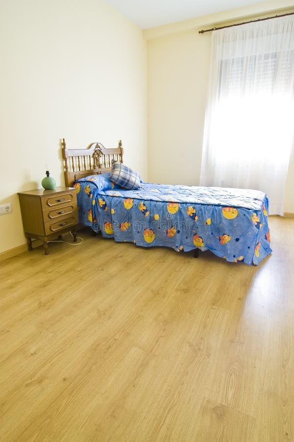 Empty child room stock image. Image of little, blue, modern - 5537445