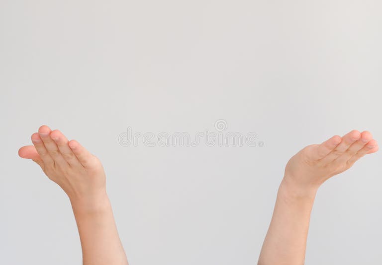 Empty child`s handbreadths stock photo. Image of show - 162052402