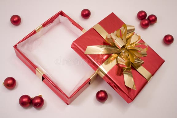 Empty Christmas Box stock photo. Image of giving, christmas - 6908786