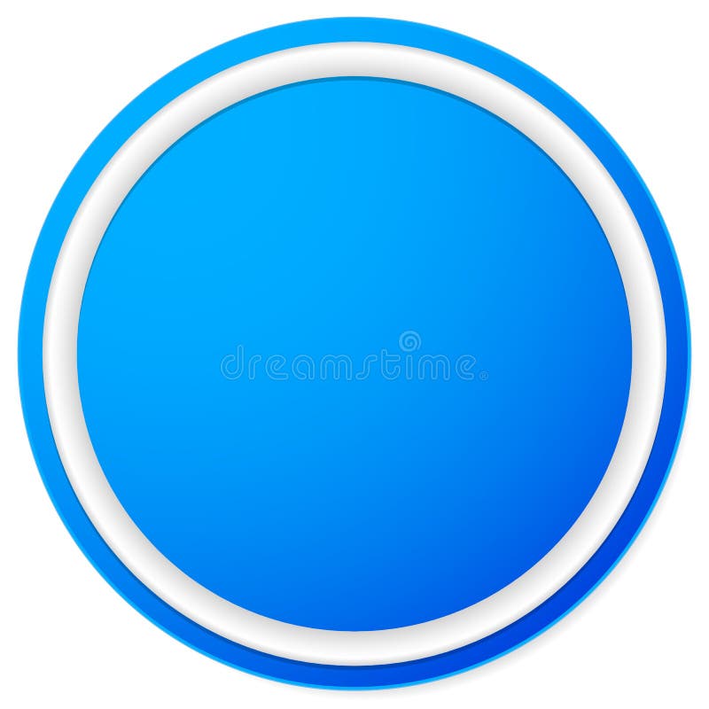 Empty Circle Button, Badge Background Isolated on White. Stock Vector ...