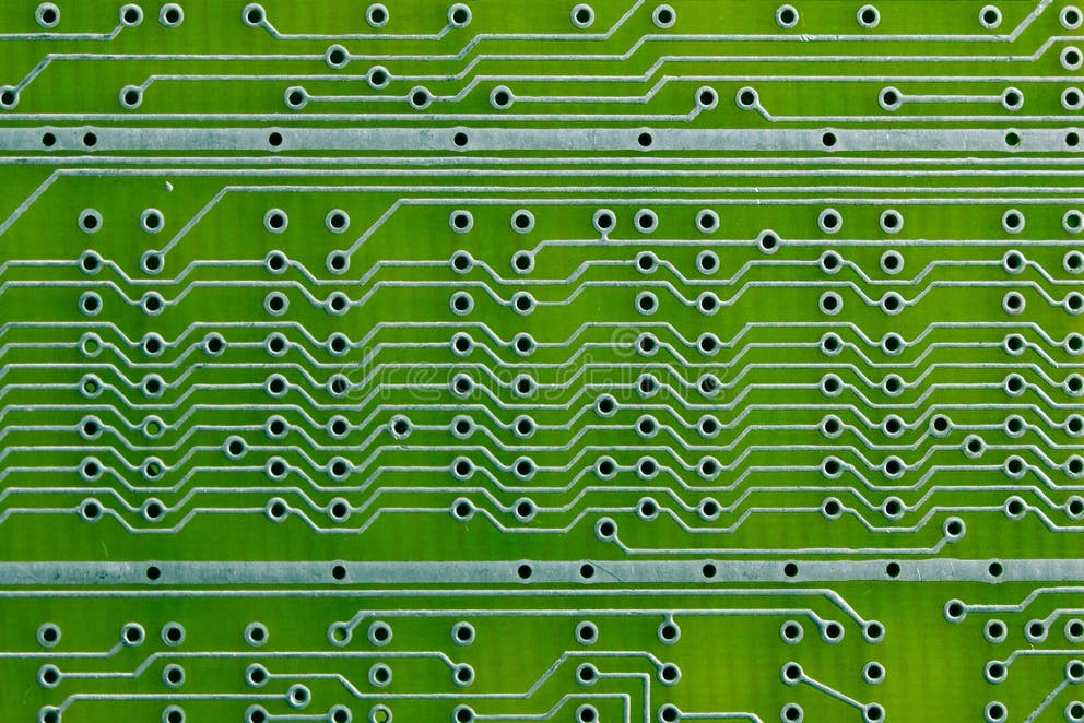 Empty Circuit Board, Pcb Printed Technology, Macro Stock Photo - Image ...