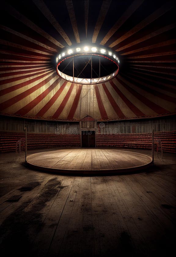 Empty Circus Arena. Circus Performance Venue Stock Illustration ...