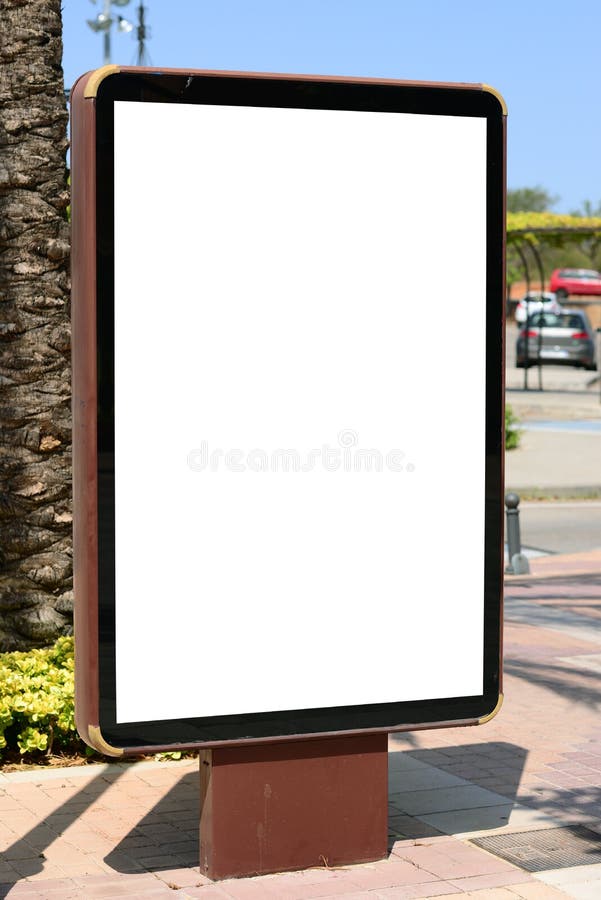 Empty city billboard stock photo. Image of posting, deserted - 146627882