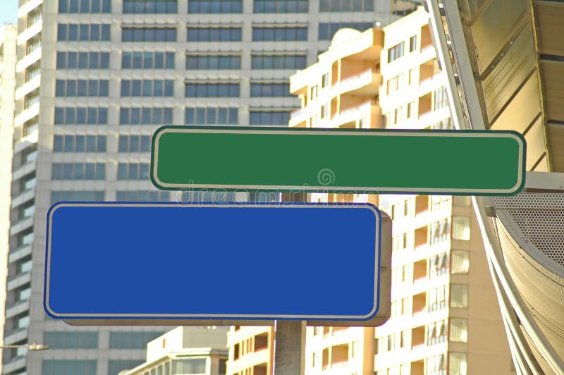 Empty city signs stock photo. Image of instructions, guide - 2300222