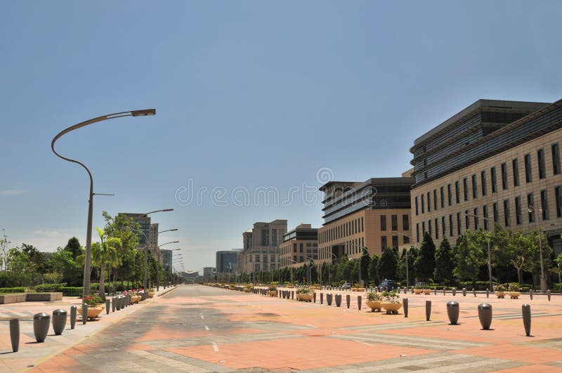 Empty City Street stock image. Image of future, abstract - 8049805