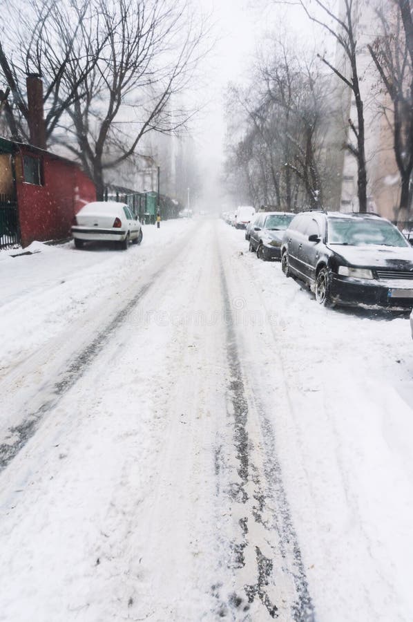 Empty City Street with Large Billboard Stock Image - Image of ...