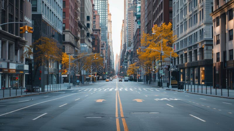 Empty City Streets Due To Abnormal Heat Stock Image - Image of city ...
