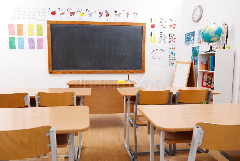 Empty class room stock image. Image of clean, board, class - 20265781