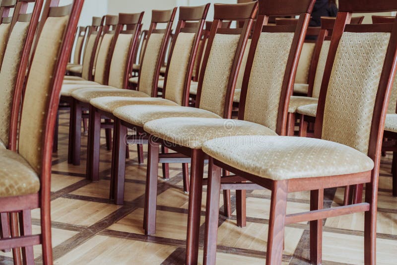 Empty Class Room, Close Up on Chair, Vintage Effect Stock Photo - Image ...