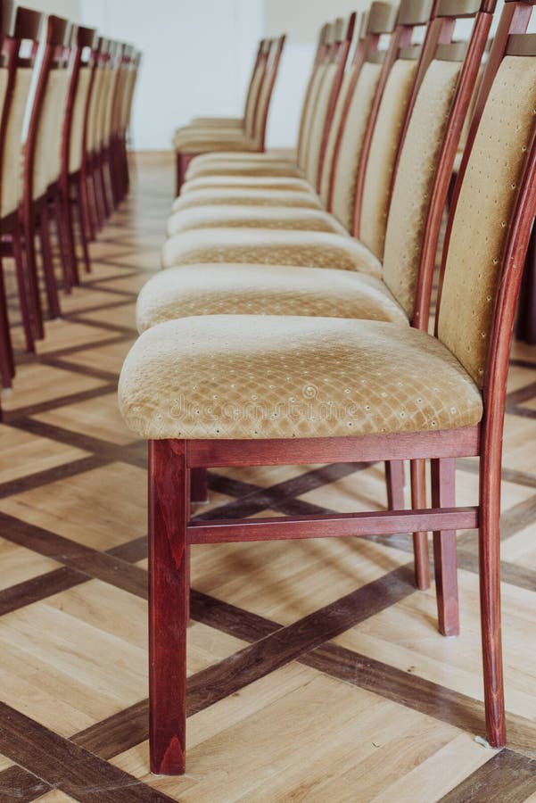 Empty Class Room, Close Up on Chair, Vintage Effect Stock Image - Image ...