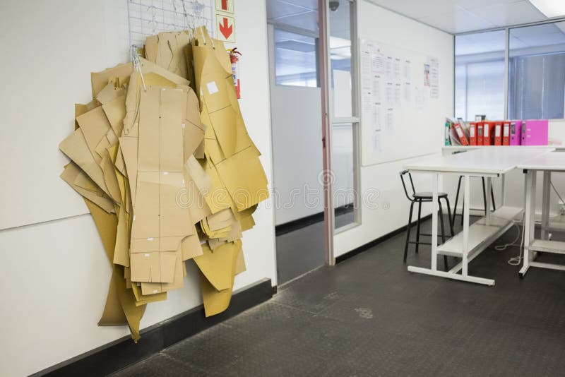 Empty Class Room with Patters Hung on the Wall Stock Image - Image of ...