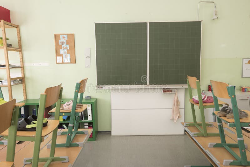 Empty Class Room in a School during Vacation Stock Image - Image of ...