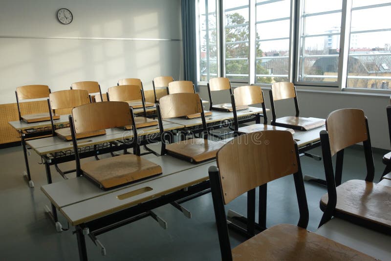 Empty Class Room in a School during Vacation Stock Image - Image of ...