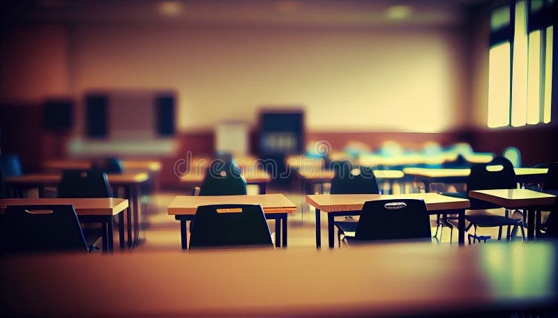 Empty Class Room in School Building Ready for New Education Tear Back ...