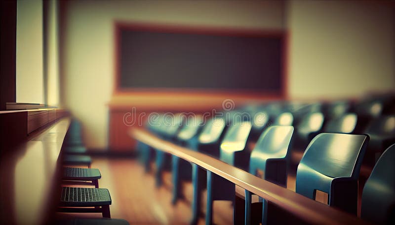 Empty Class in School, Ai Generative Stock Illustration - Illustration ...