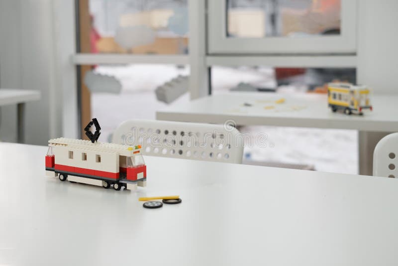 Empty Class in School after STEM Lessons Interior Stock Image - Image ...