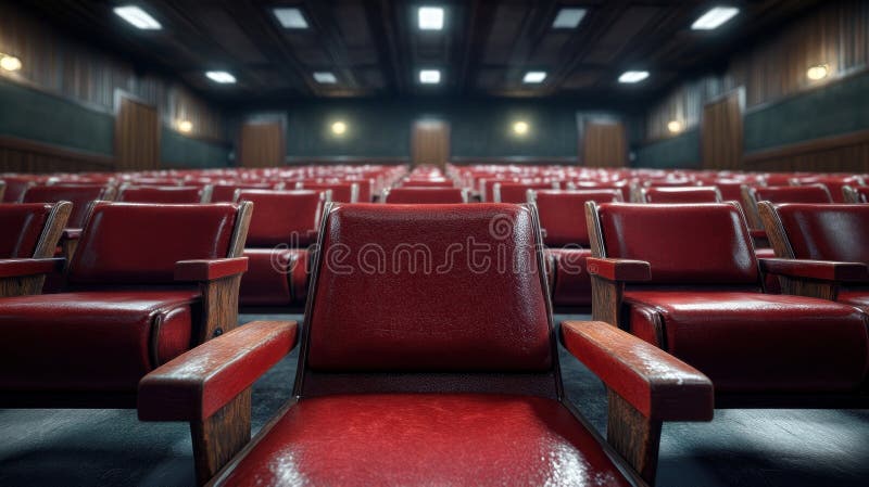Empty Classic Auditorium Seats, Quiet before the Show, Anticipation ... Empty Classic Auditorium Seats, Quiet before the Show, Anticipation ...